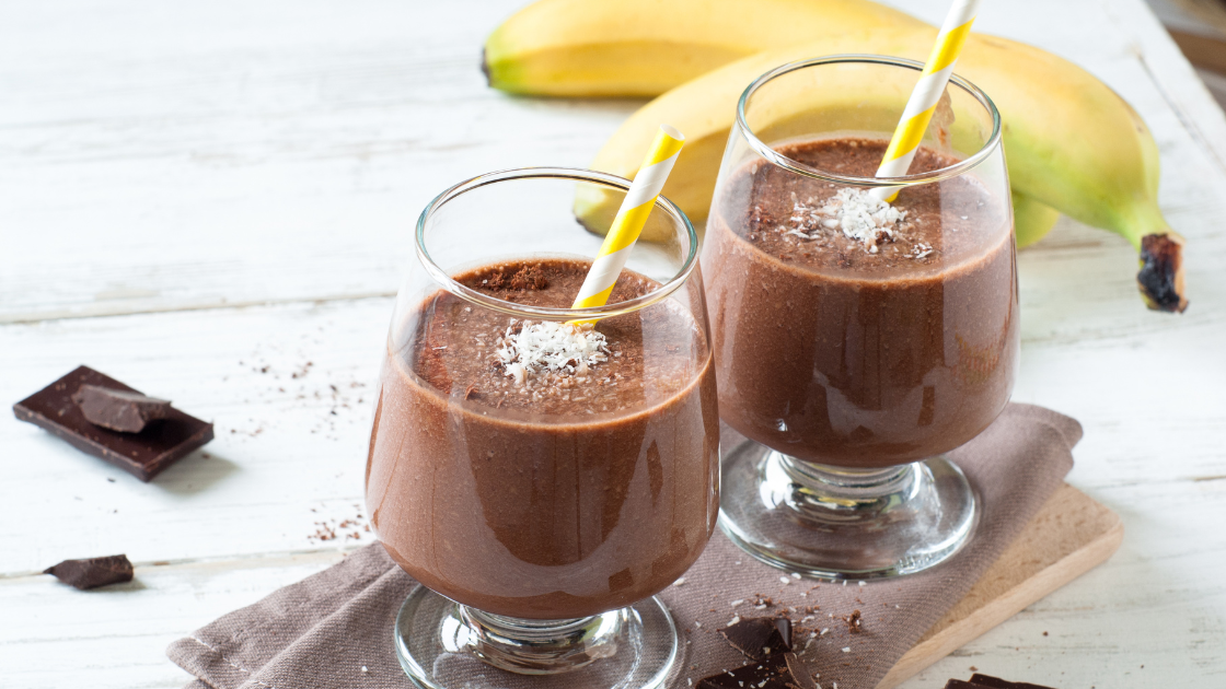 Mocha Banana Protein Smoothie – Copper Cow Coffee